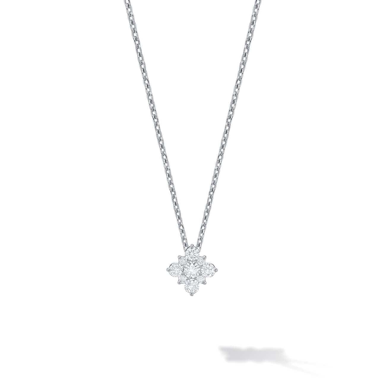 Birks Snowflake Small Diamond Square Cluster Pendant – Touch of Gold ...