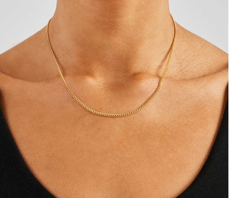 Rich 10K Yellow Gold 22" 2mm Cuban Link Chain – Touch of Gold Fine ...