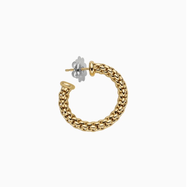 FOPE 18K Yellow Gold Small Essential Hoops – Touch of Gold Fine ...