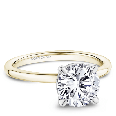 Noam Carver 14kt Yellow and White Gold 1.20ct Round Solitaire – Touch of Gold Fine Jewellery ...